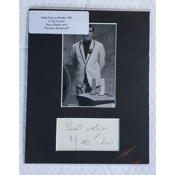 MARK EDEN SIGNED DISPLAY - The Prisoner Village Shop